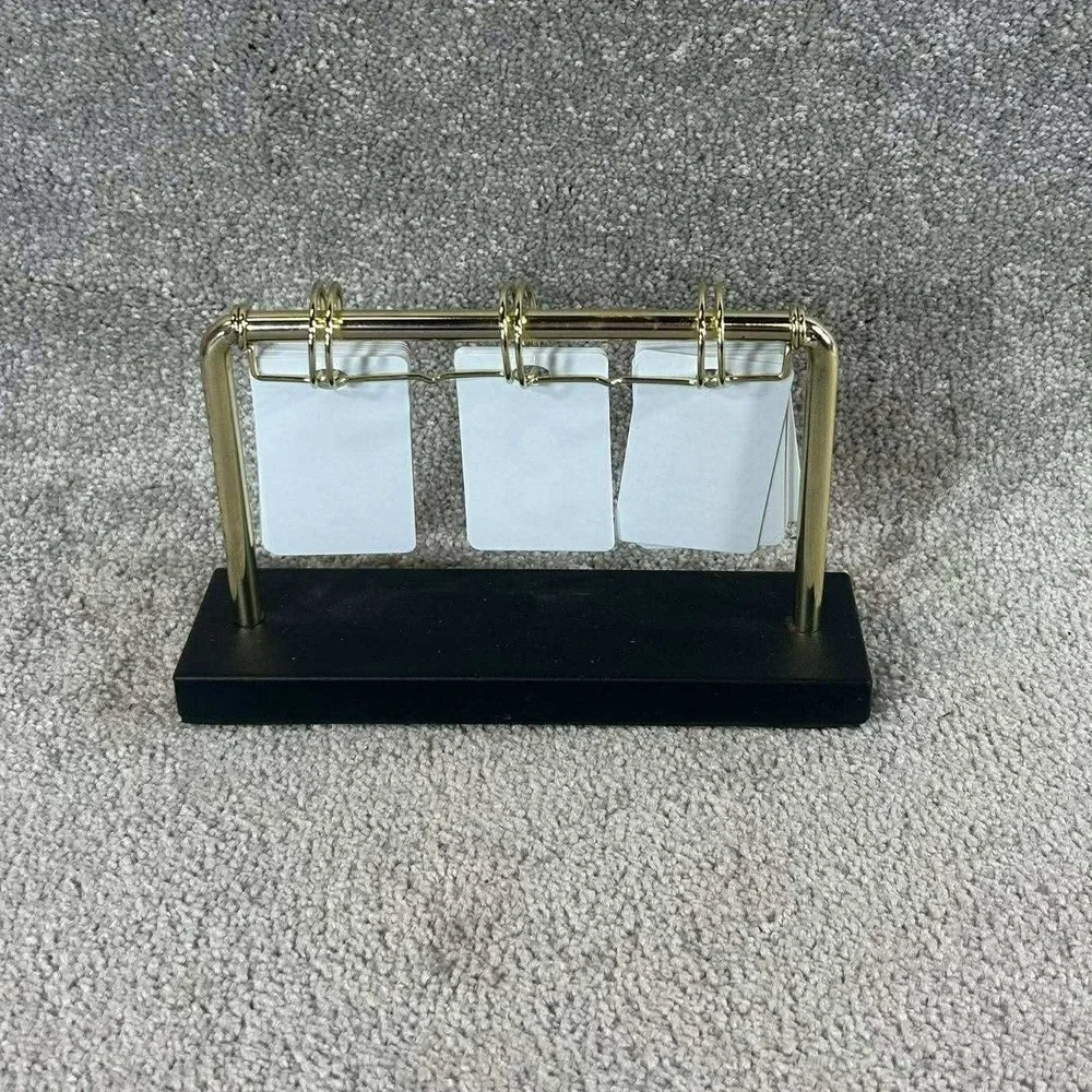 Target | Office | Target Perpetual Flip Calendar Gold Black Metal Desk ...